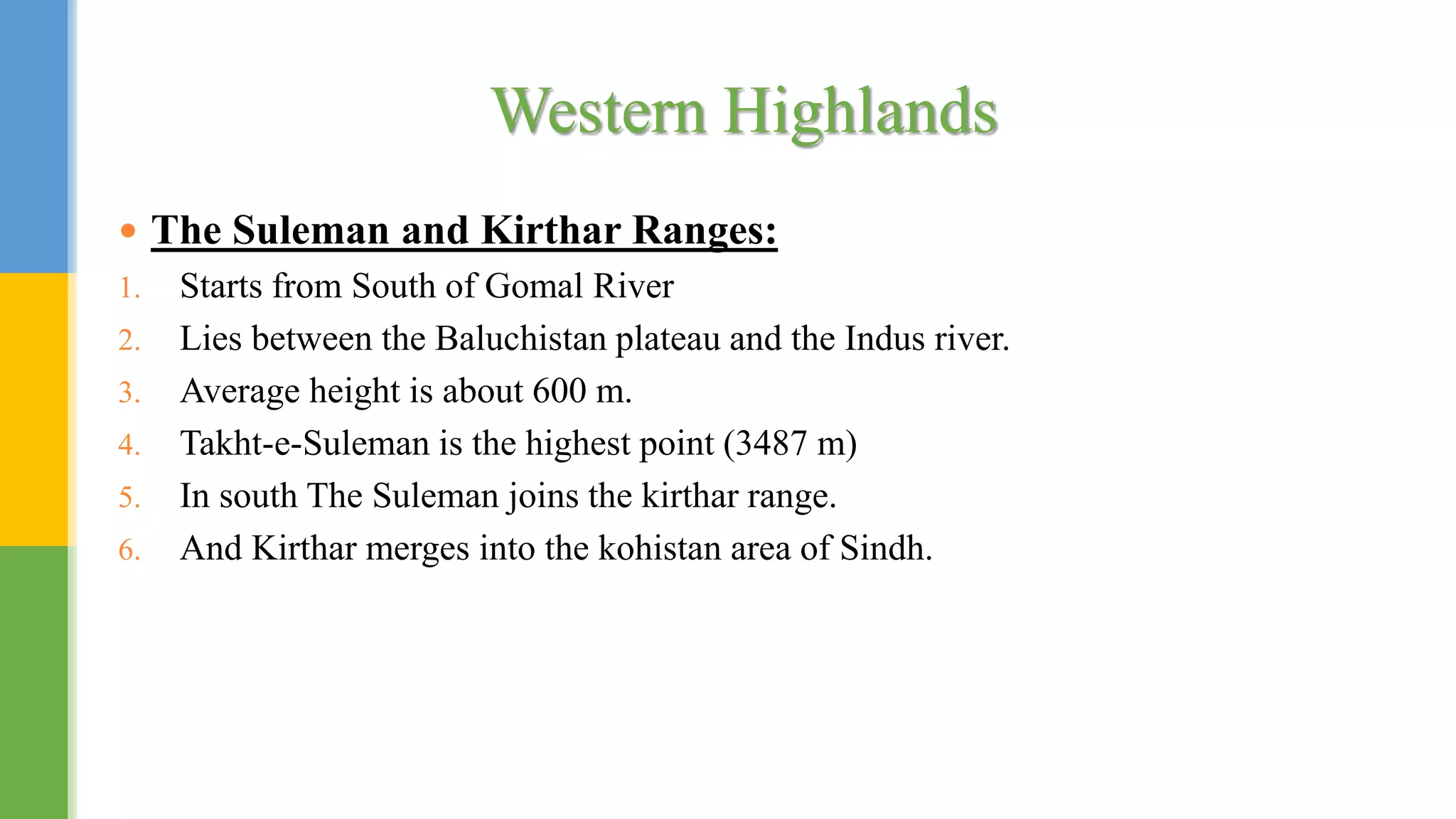 Geography of Pakistan | PPTX