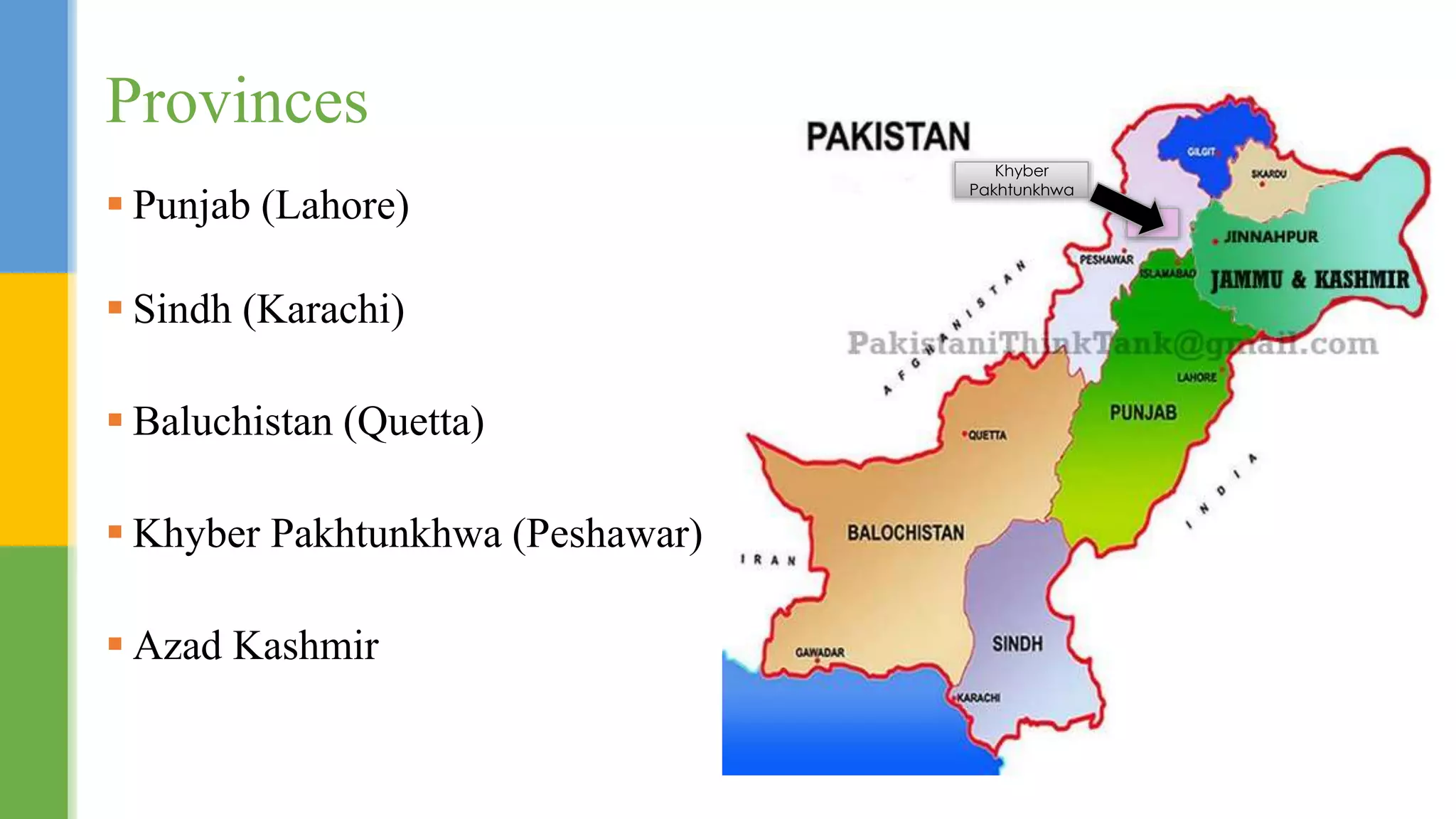 Geography of Pakistan | PPTX