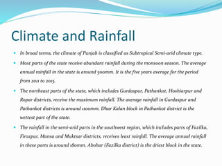 Geography of punjab | PPTX