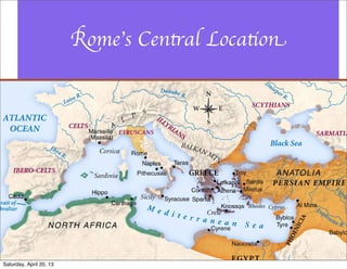 Geography of rome 1213 | PDF