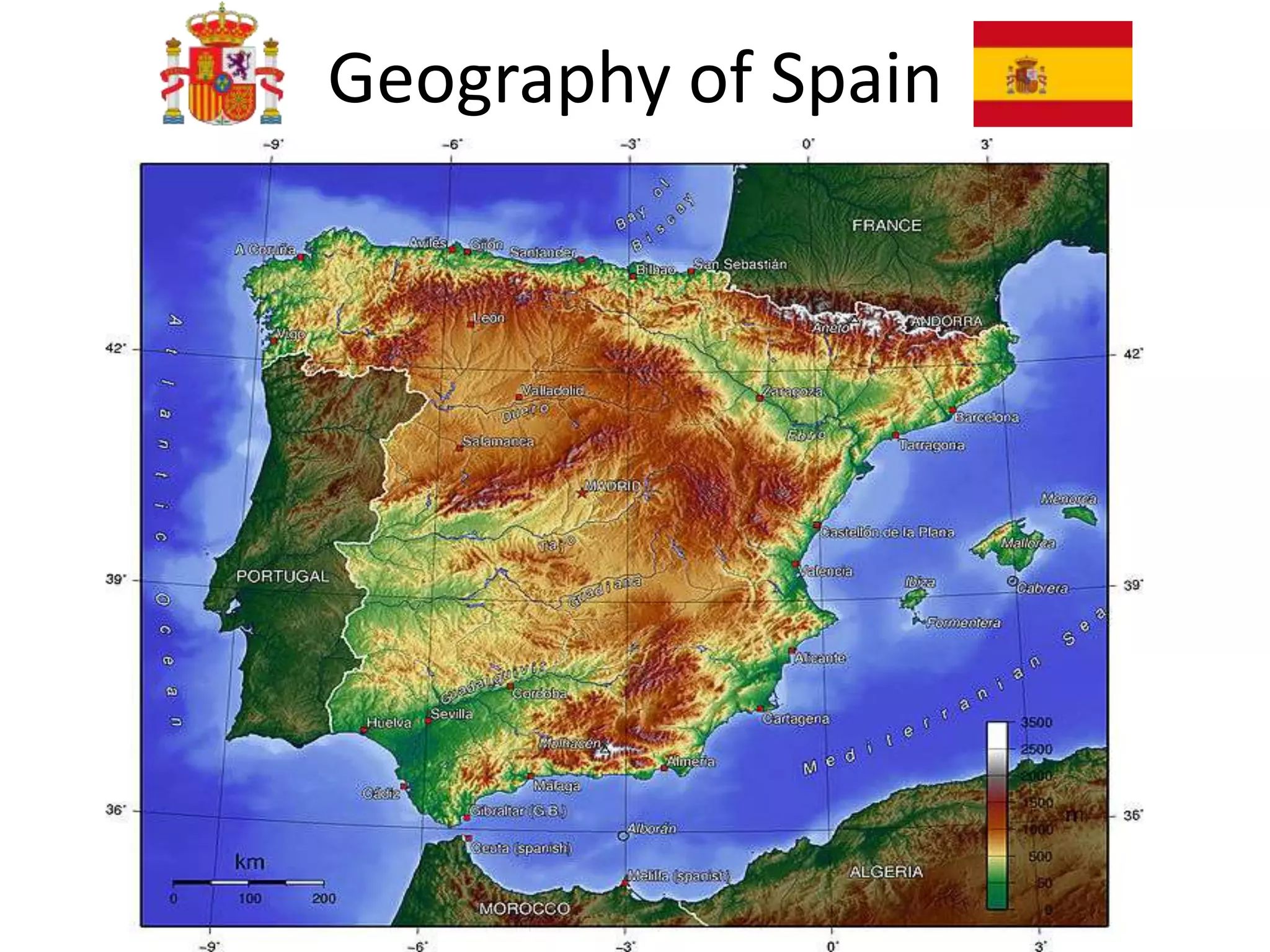 Geography of Spain | PPTX