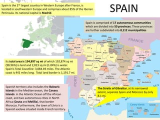 Geography of Spain | PPTX