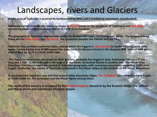 Geography of tajikistan | PPT