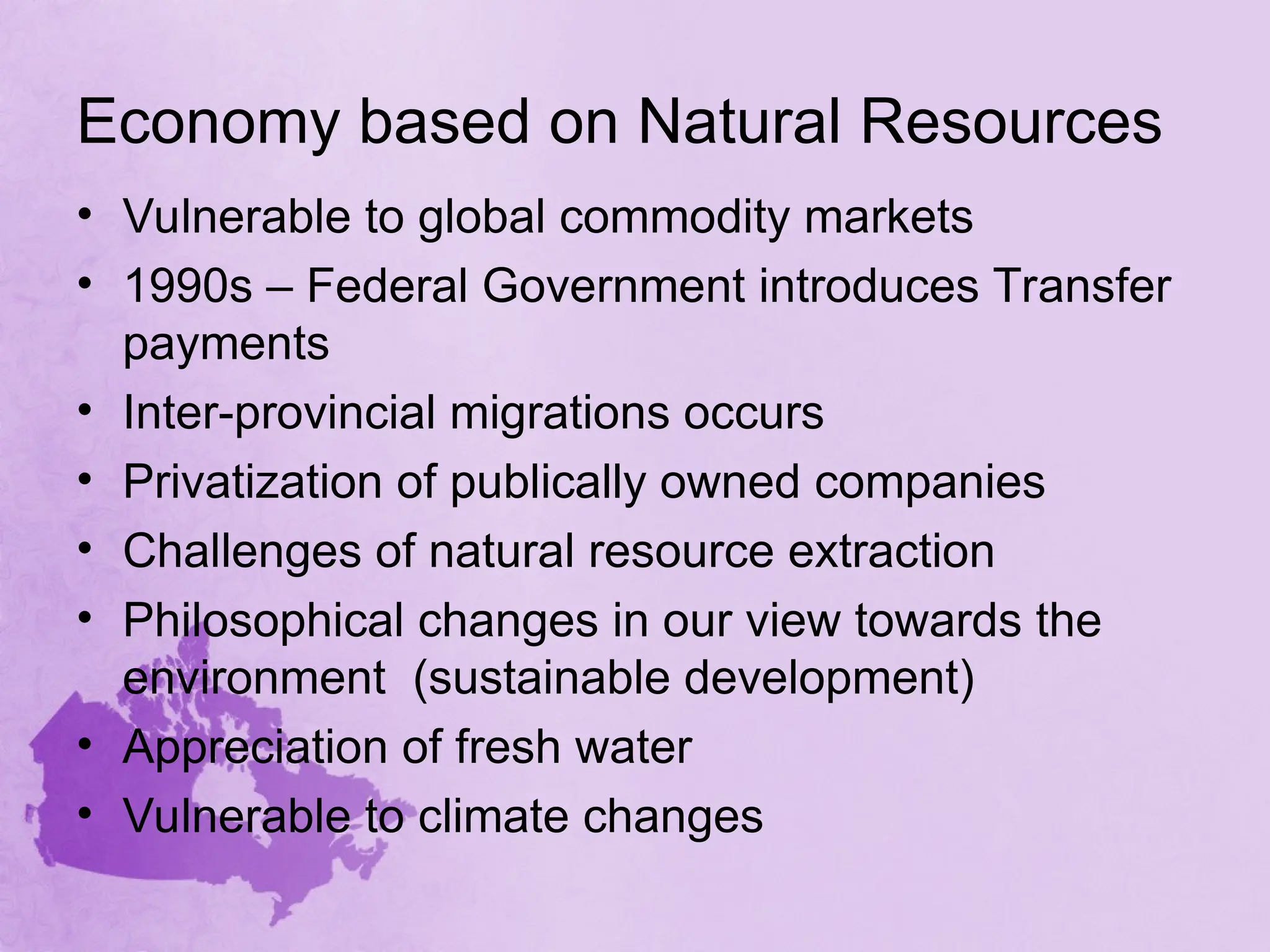 Geography of the Canadian Economy(3).ppt | Commodities | Economy