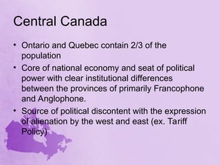 Geography of the Canadian Economy(3).ppt | Commodities | Economy