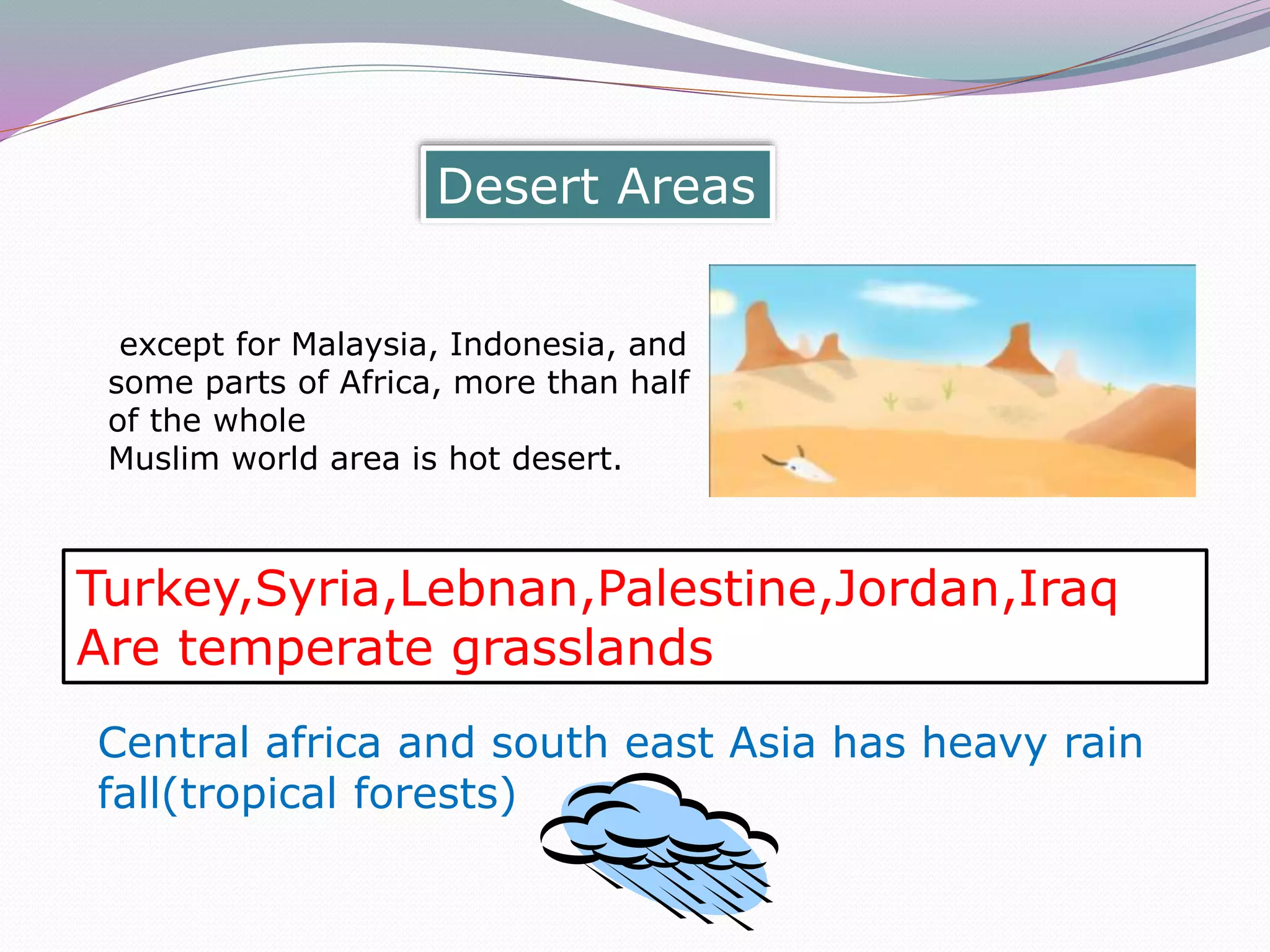 Geography of the muslim world class 7th | PPTX