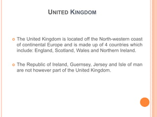 Geography of the united kingdom | PPTX
