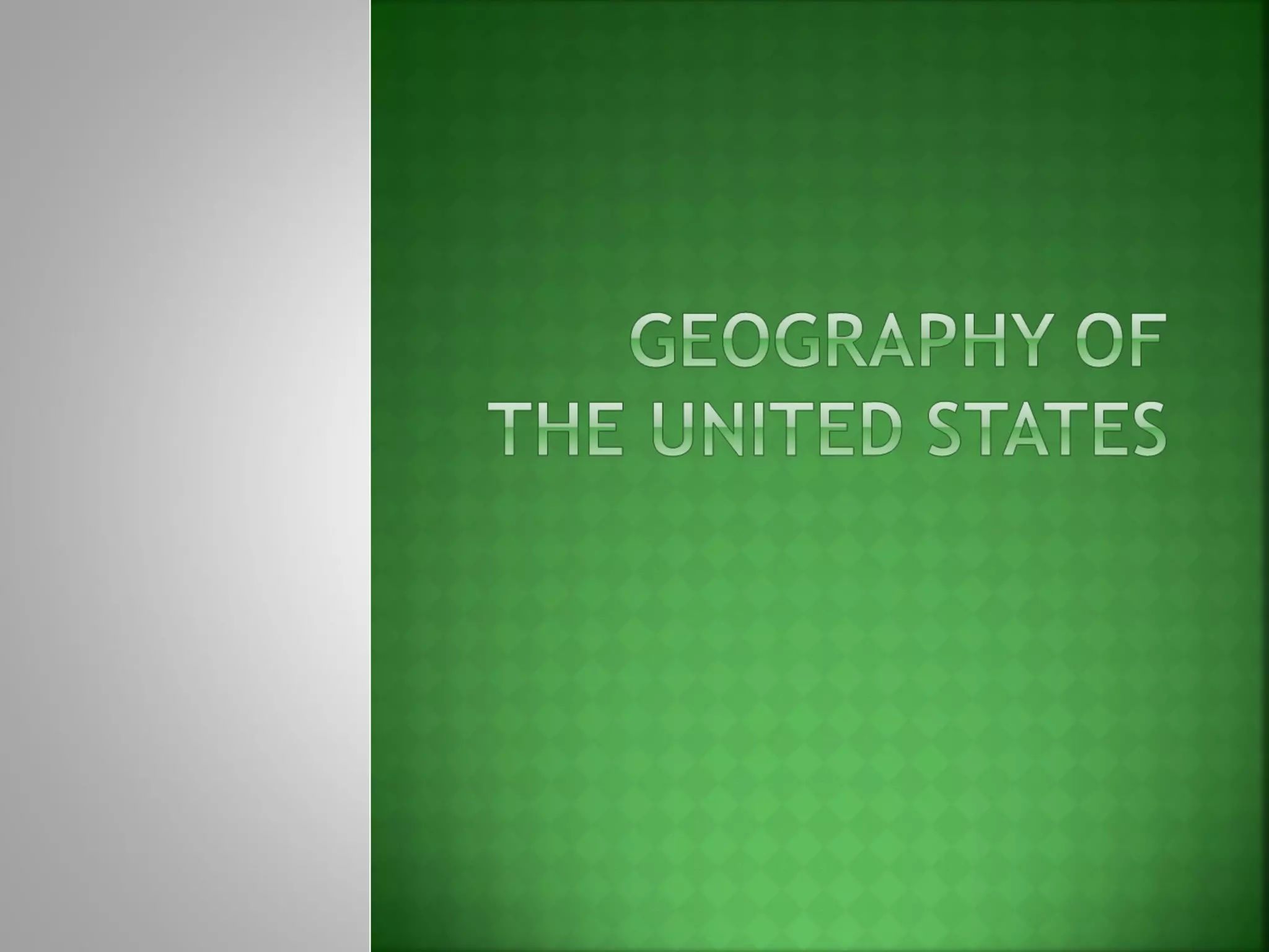 Geography of the united states | PPT