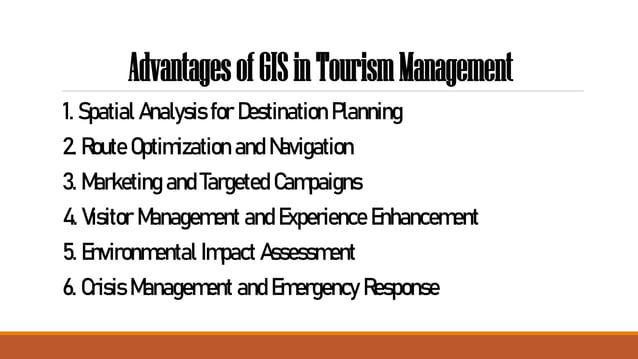 Geography of Tourism: GIS and Tourist Map | PPT