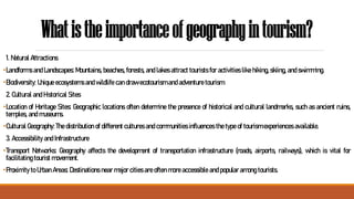 Geography of Tourism: GIS and Tourist Map | PPT