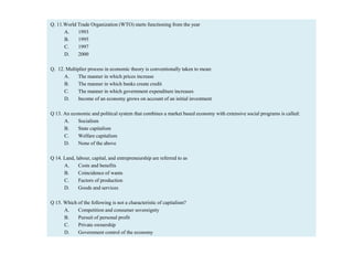 Geography of World Economy (16GEO2C1) | PPT
