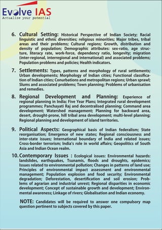 Geography Optional Syllabus | PDF