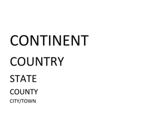 Geography info. powerpoint | PPT