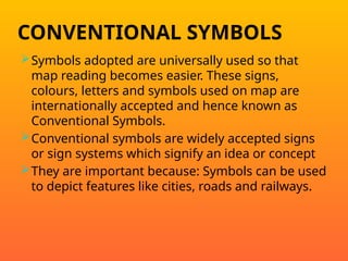 Geography conventional symbols presentation | PPTX