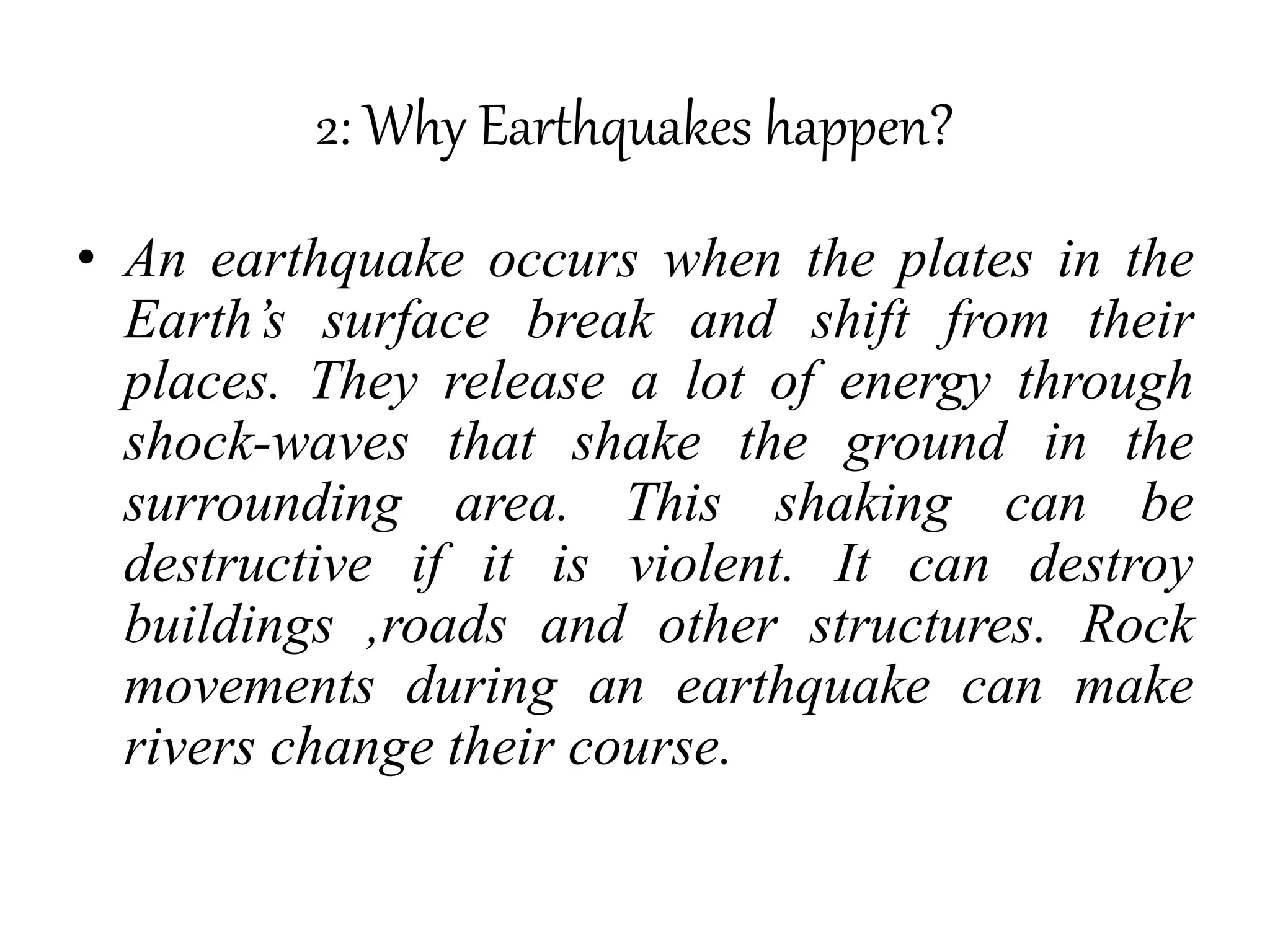 geography earthquakes ppt | PPTX