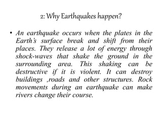 geography earthquakes ppt | PPTX