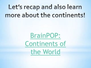 Geography PPT lesson | PPTX