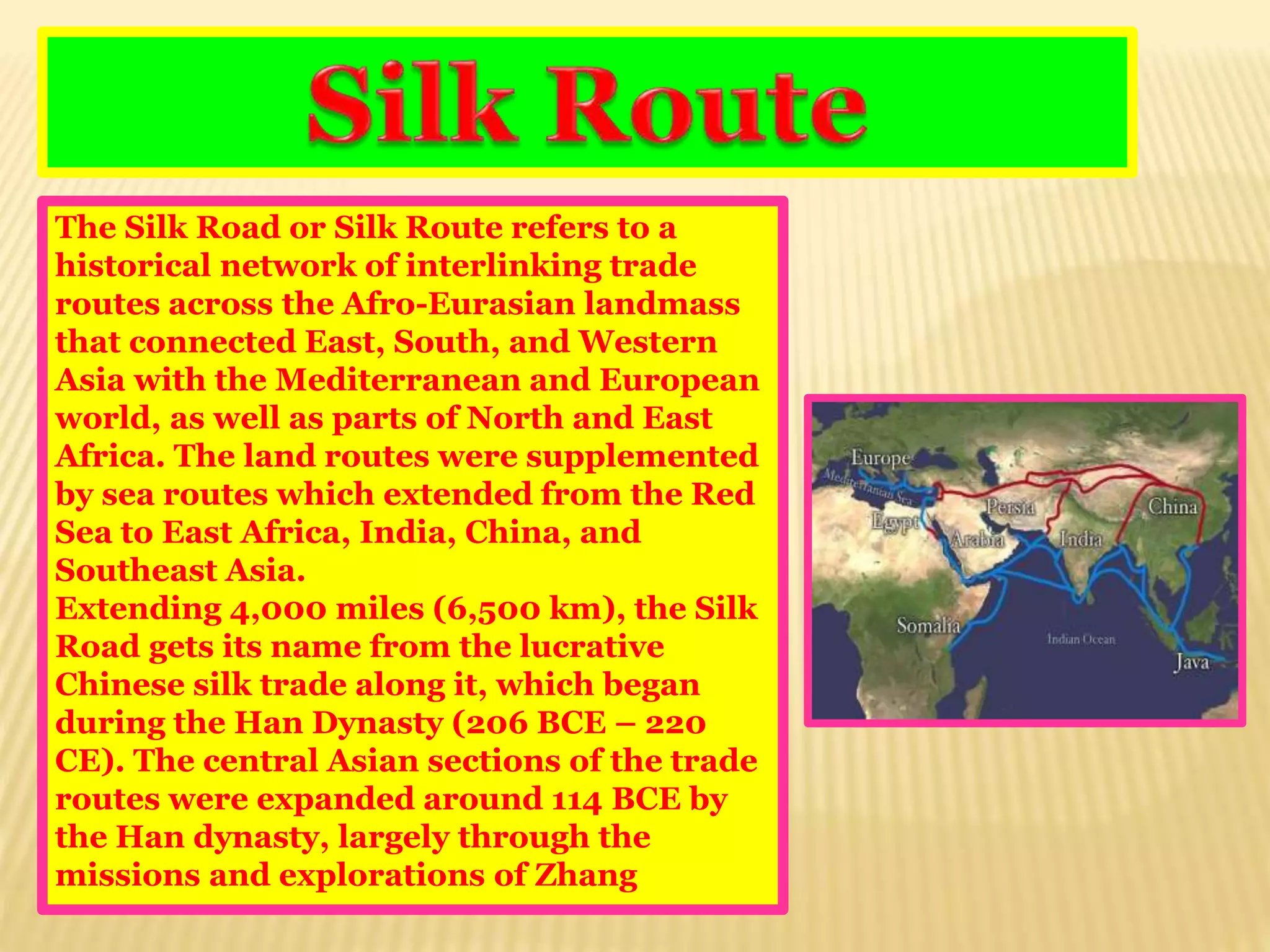 Geography ppt silk road | PPTX