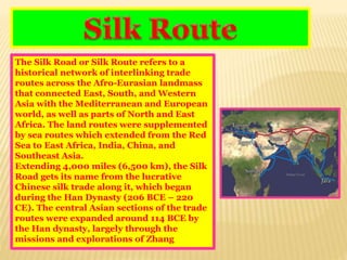 Geography ppt silk road | PPTX