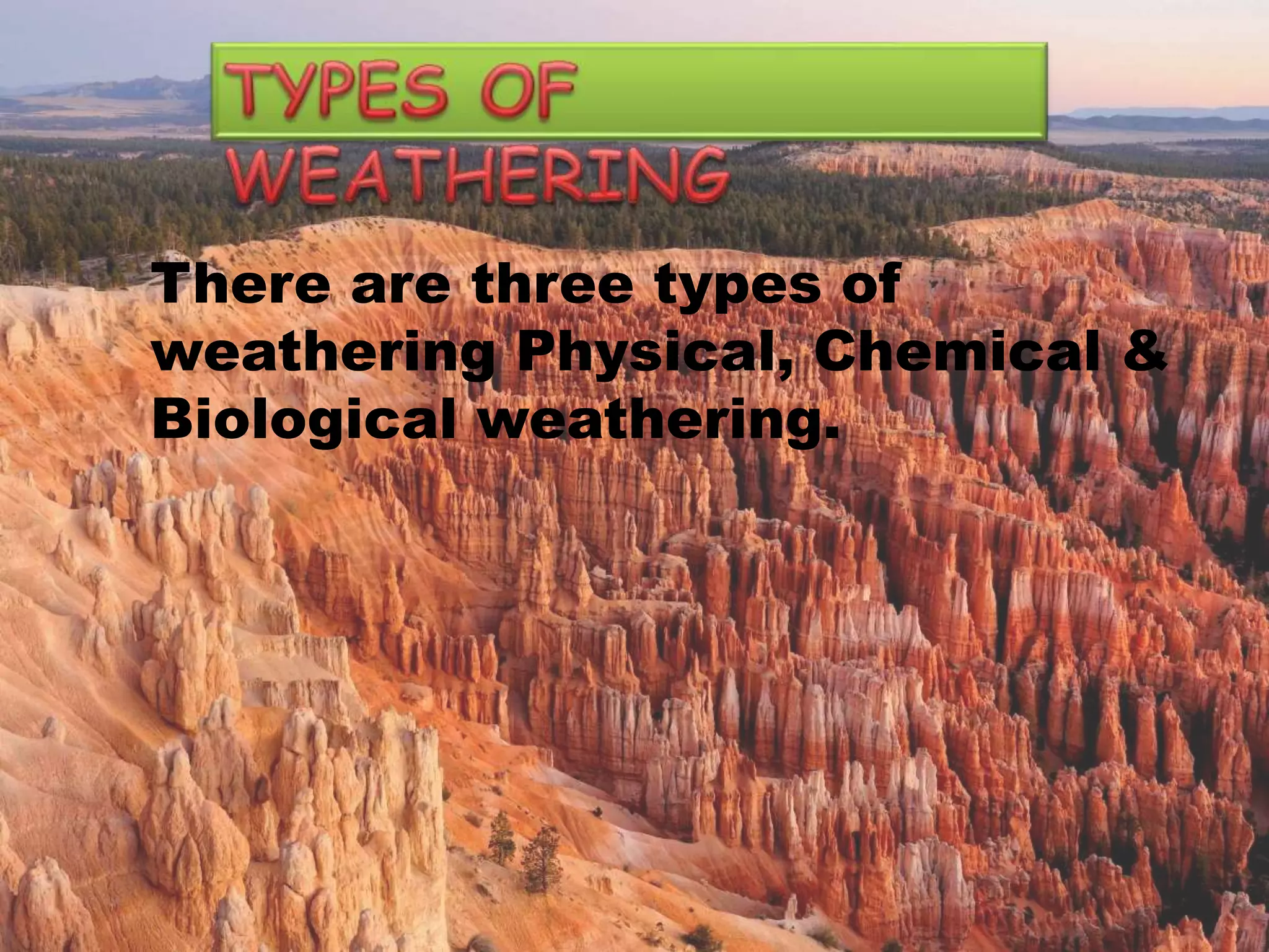 Geography presentation on Types of weathering | PPTX