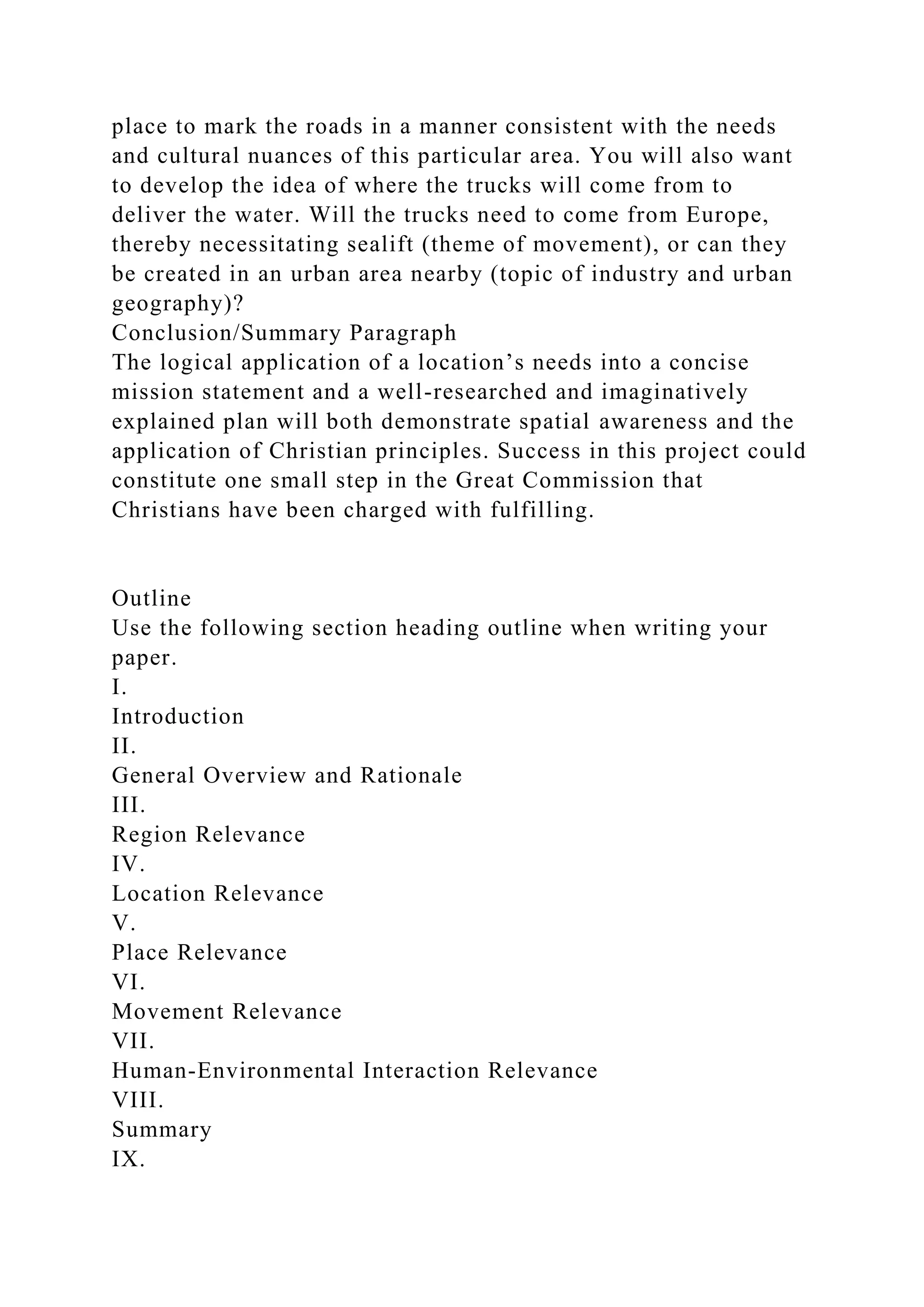 Geography Project – Project Plan InstructionsFollowing your Module.docx