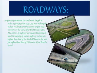 Geography project ON TRANSPORTATION | PPTX