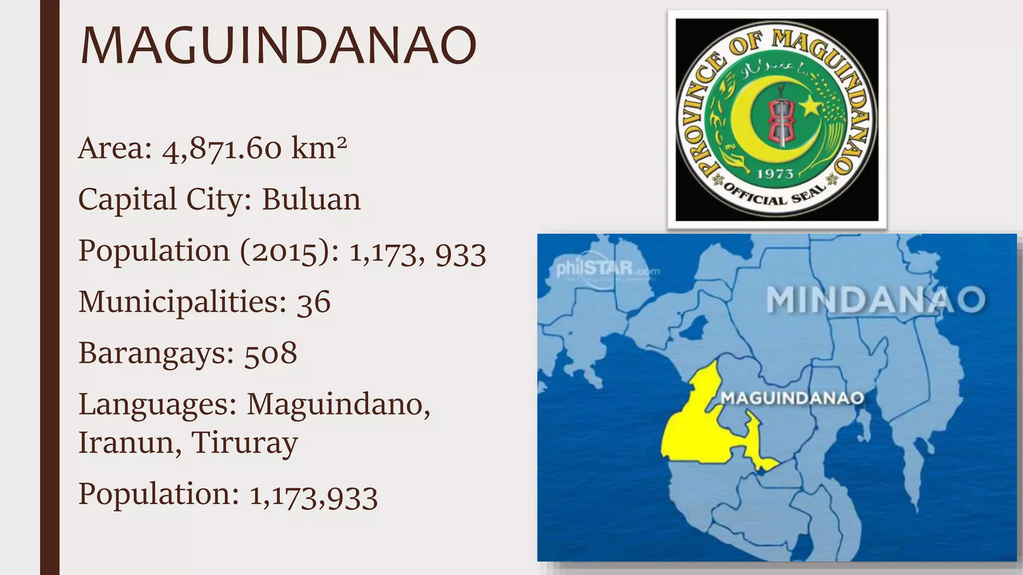 REGION 14: BANGSAMORO AUTONOMOUS REGION OF MUSLIM MINDANAO | PPTX