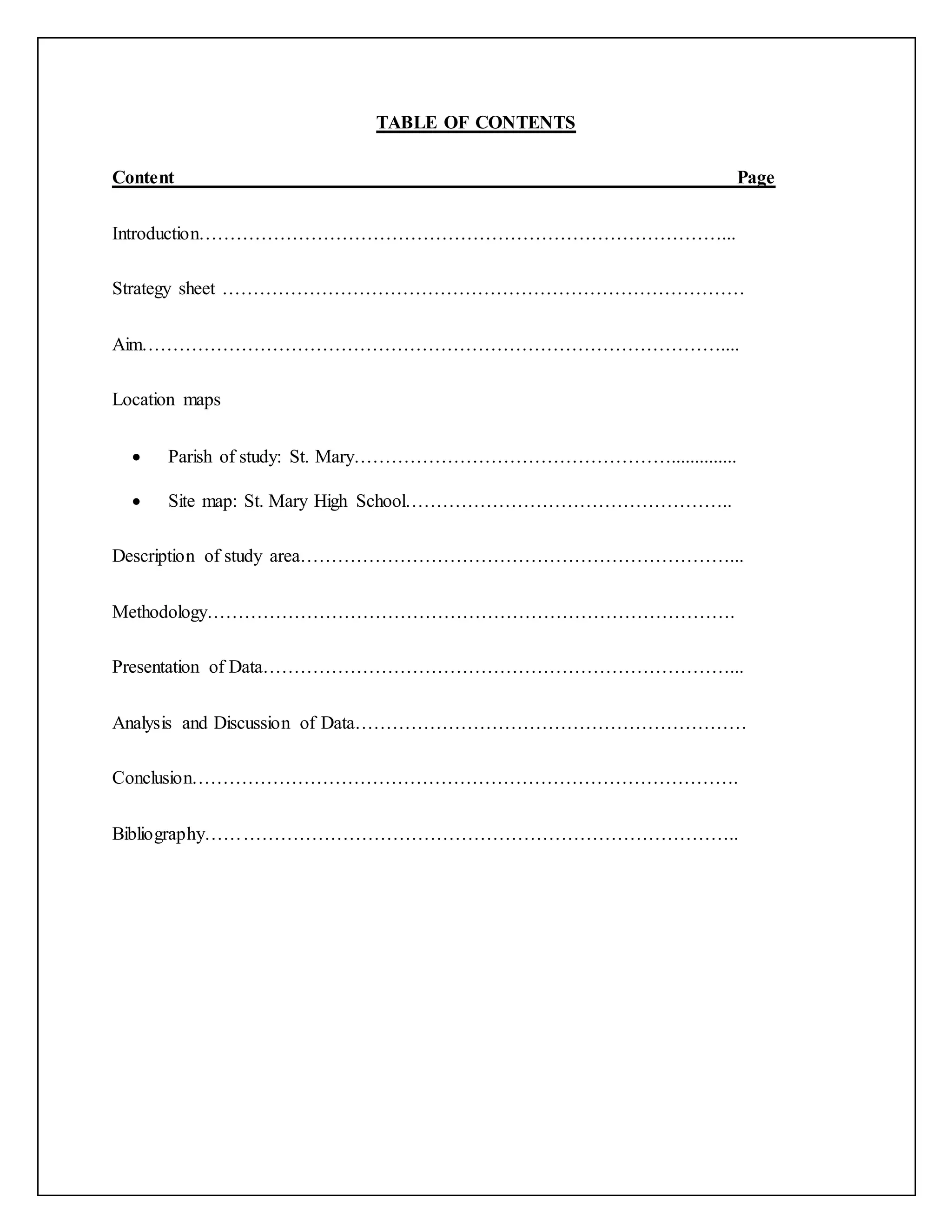 Geography CSEC SBA | DOCX