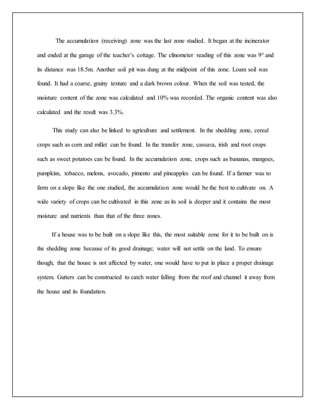 Geography CSEC SBA | DOCX | Geography | Science