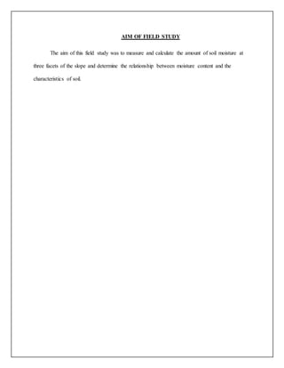 Geography CSEC SBA | DOCX