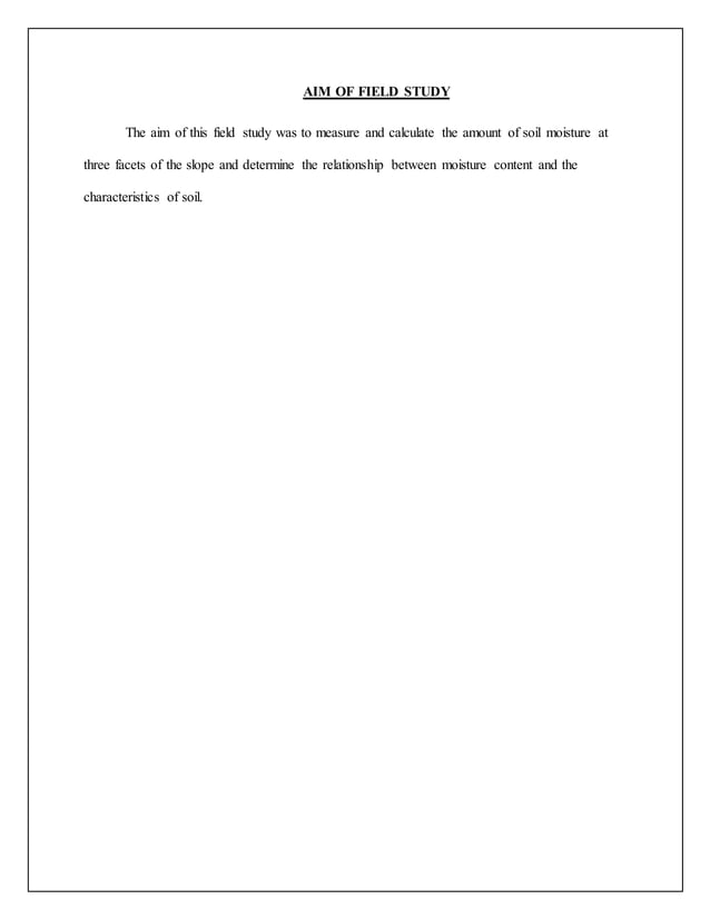 Geography CSEC SBA | DOCX | Geography | Science