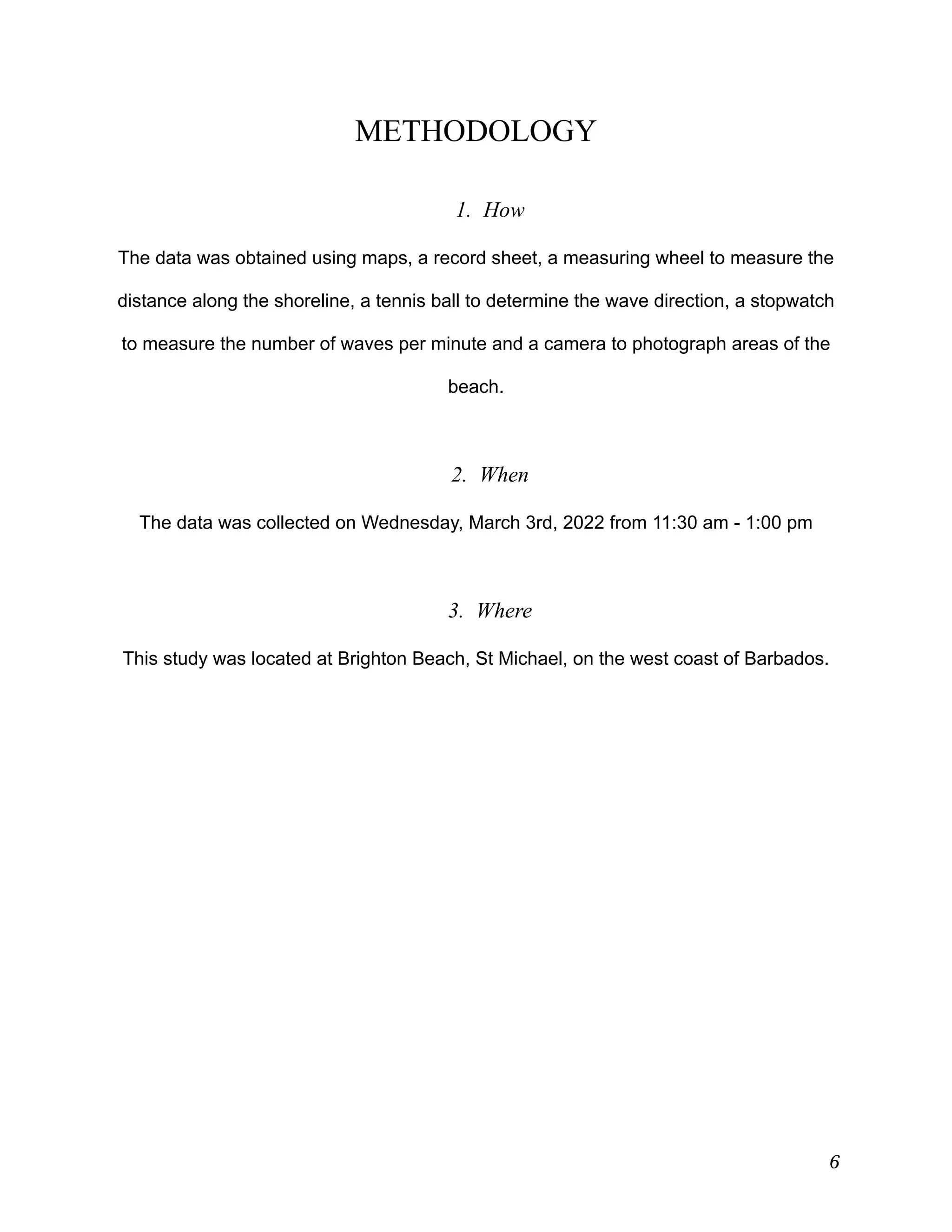 Geography SBA | PDF