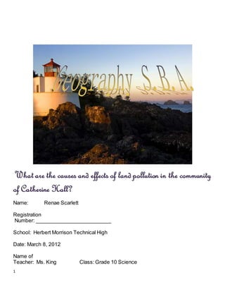 Geography sba | DOCX