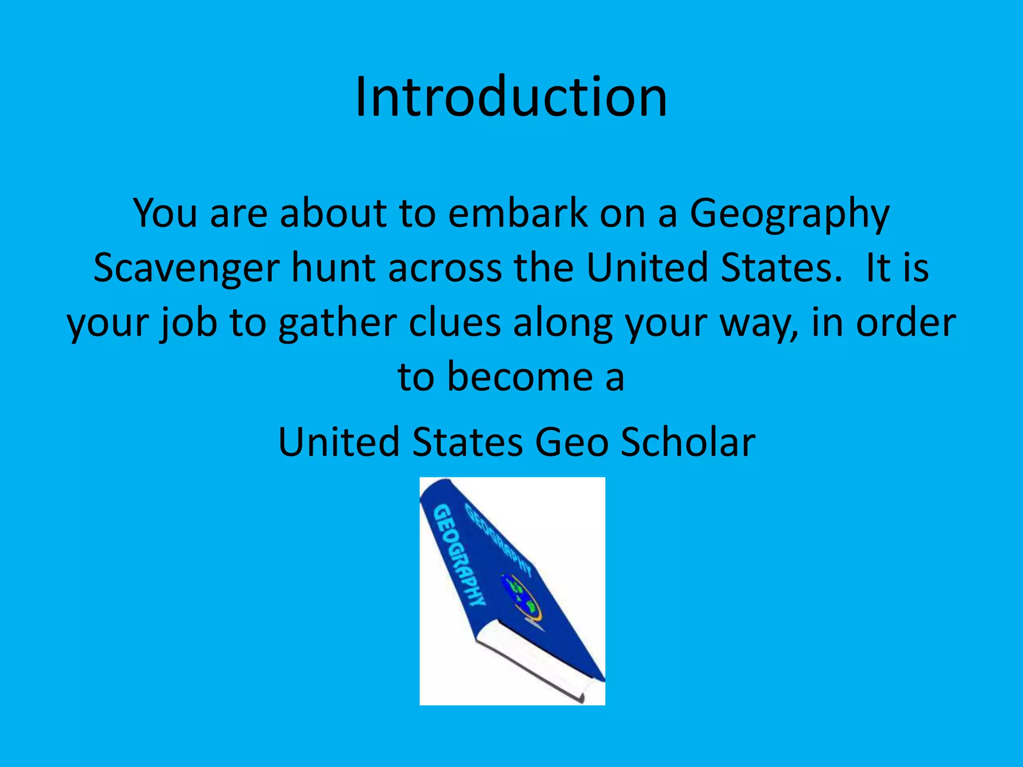 Geography scavenger hunt | PPTX