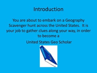 Geography scavenger hunt | PPTX