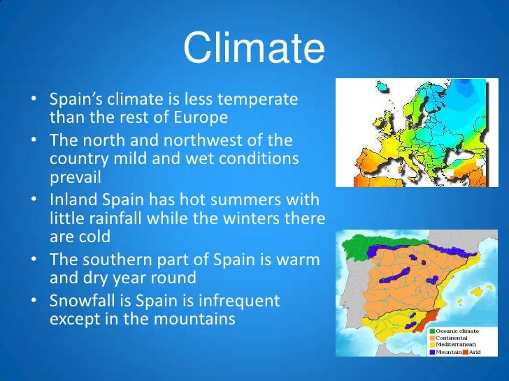 Physical Characteristics Of Spain
