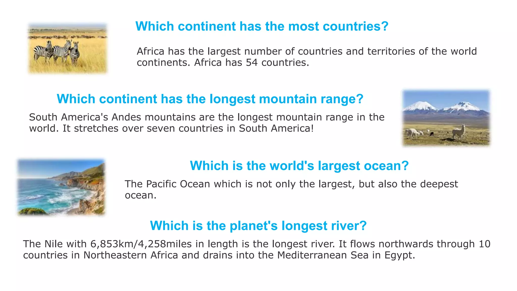 Geography superlatives | PPTX
