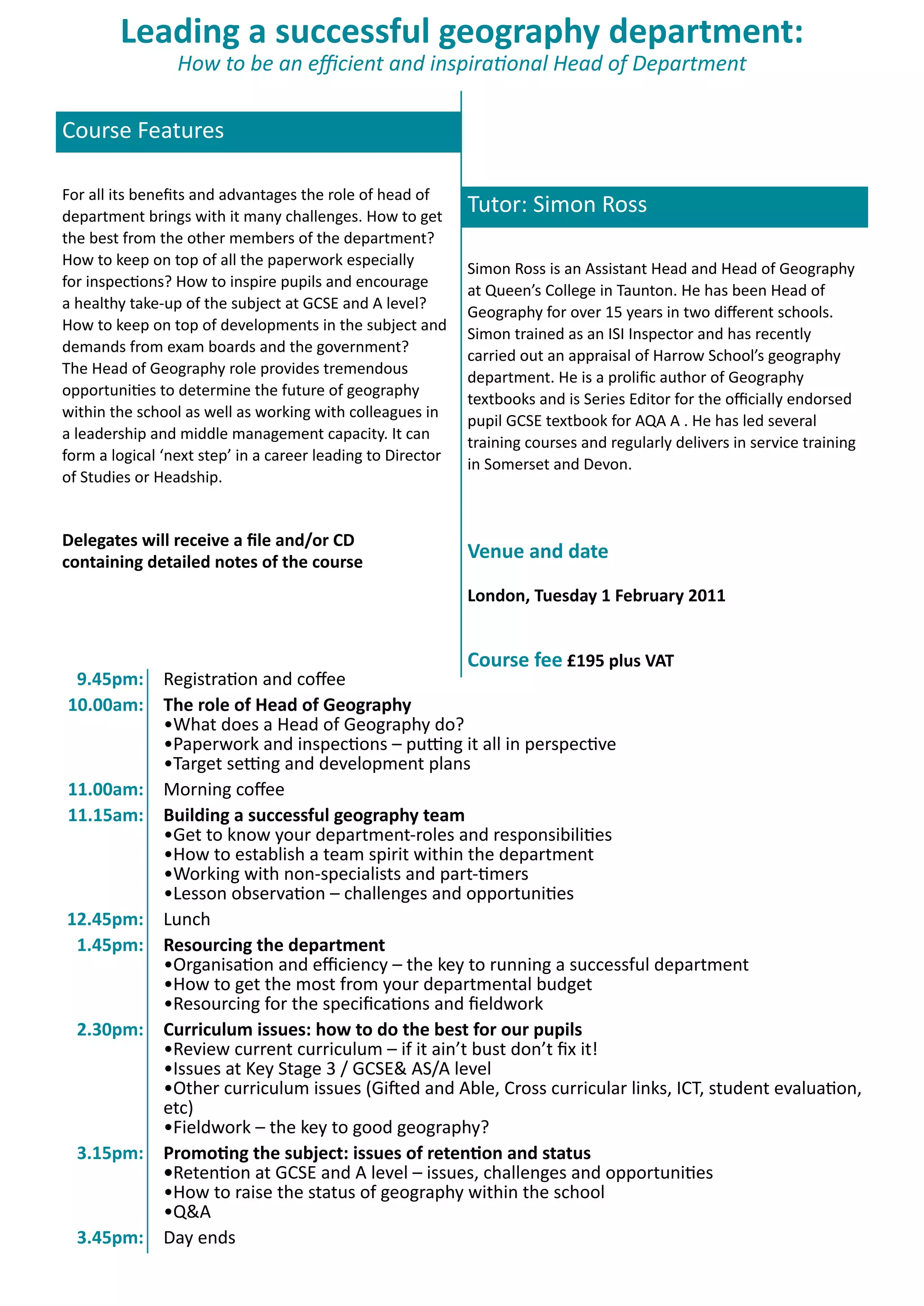 Geography teacher | PDF | Education industry | Industries