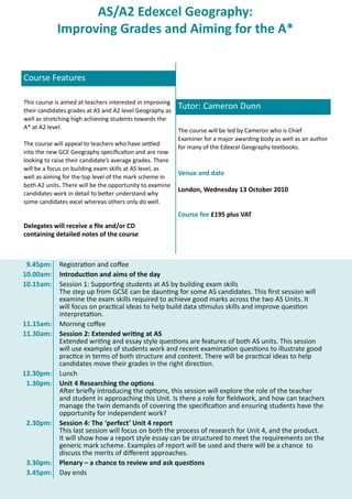 Geography teacher | PDF