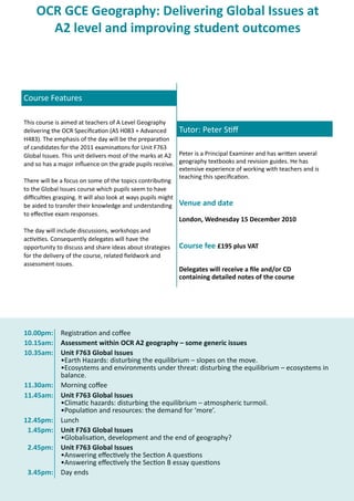 Geography teacher | PDF