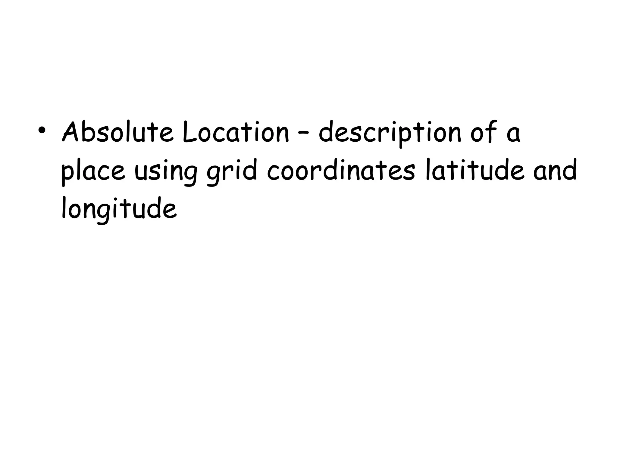 Geography Terms Power Point | PPT