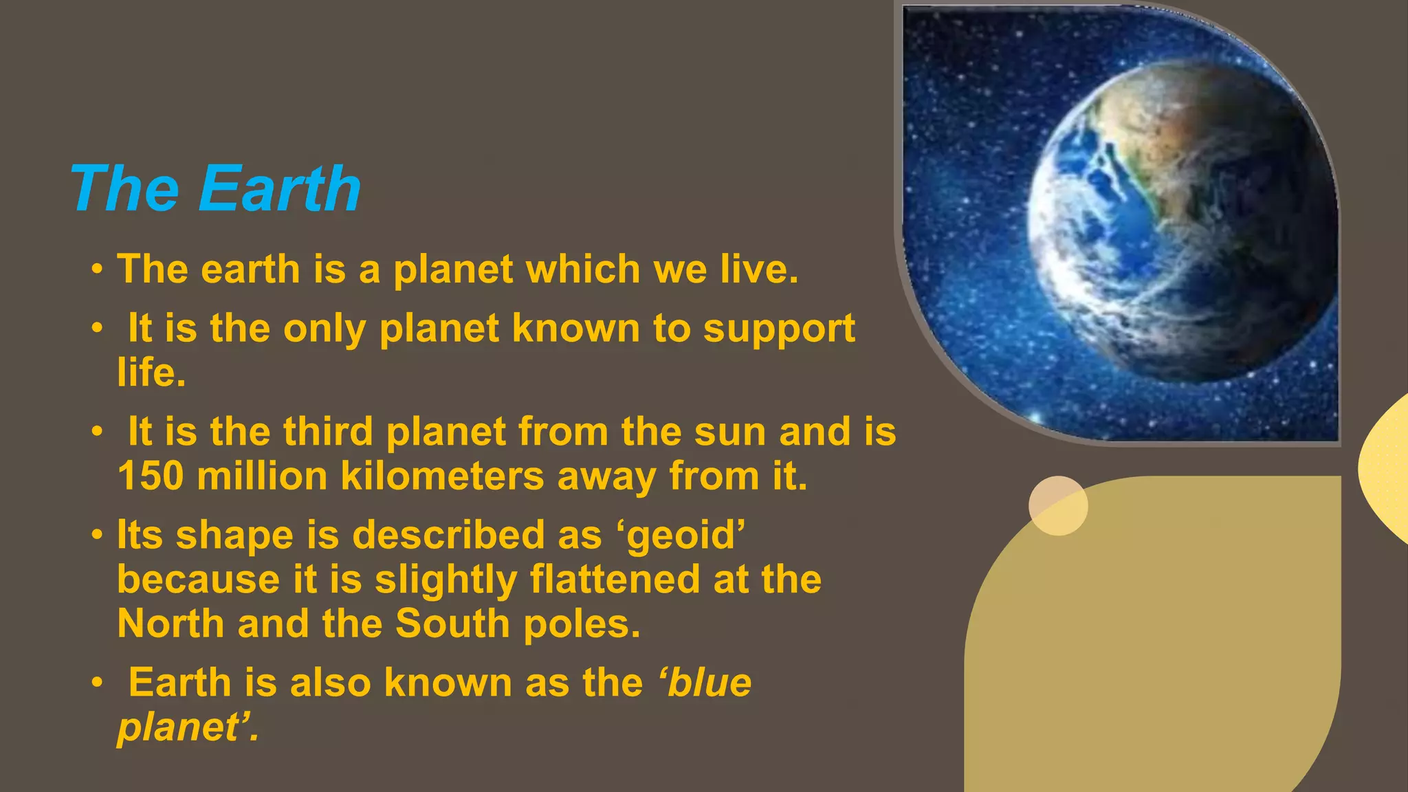 Geography – the earth in our solar system | PPTX