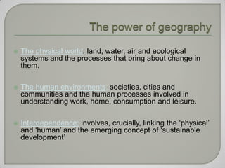 Geography and the Global Dimension | PPTX