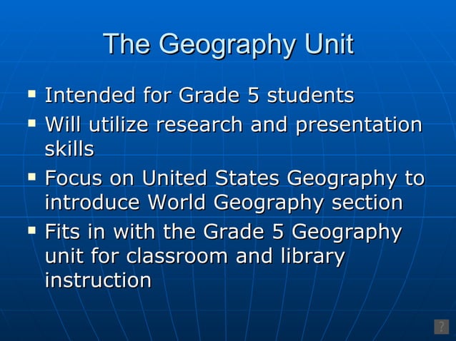 Geography Unit Plan | PPT | Educational Assessment | Education