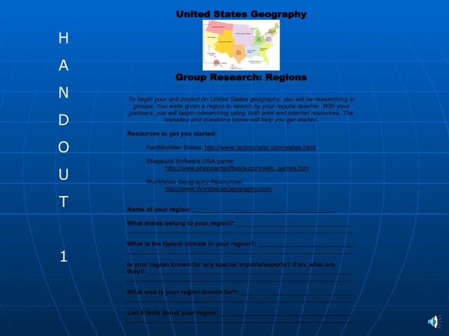 Geography Unit Plan | PPT