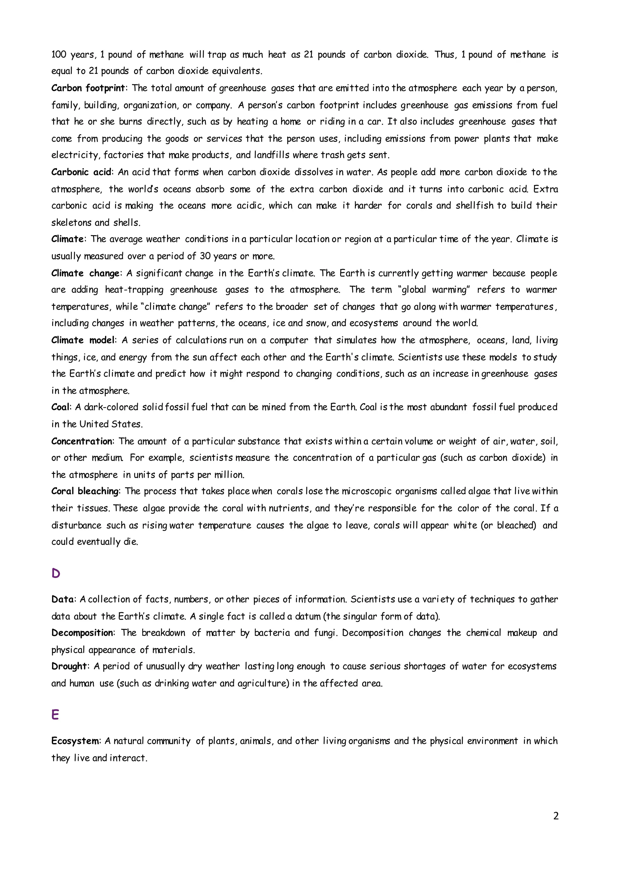 Geography vocabulary bbc bitesize | DOCX