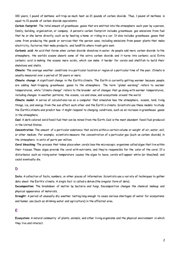 Geography vocabulary bbc bitesize | DOCX