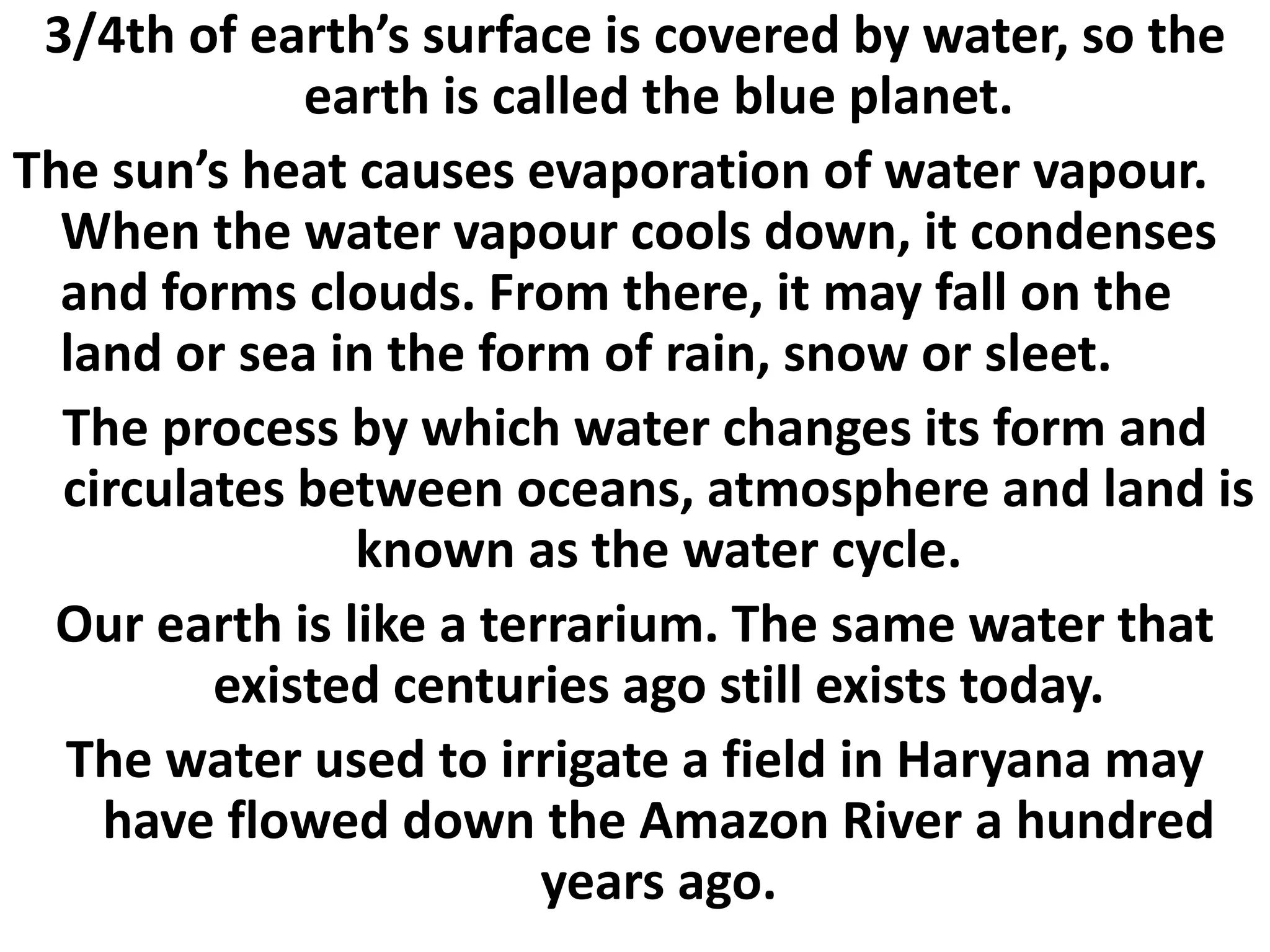 Geography chapter water class 7 notes | PPTX