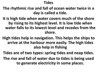 Geography chapter water class 7 notes | PPTX