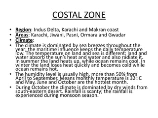 Geography, weather and climate of pakistan by sheryar | PPTX